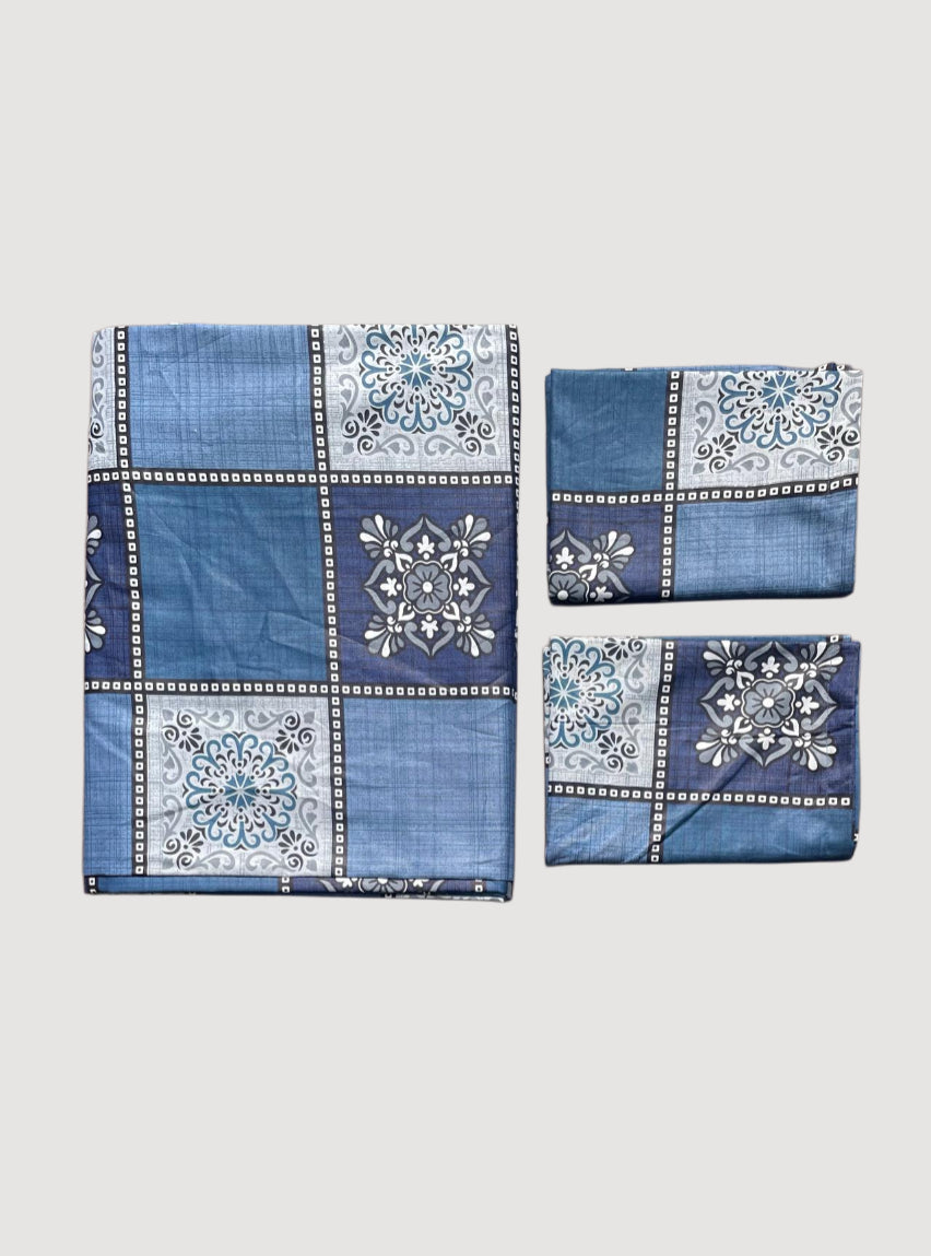 King size Full Bedspread- Navy Blue Checked – The Little Wardrobe